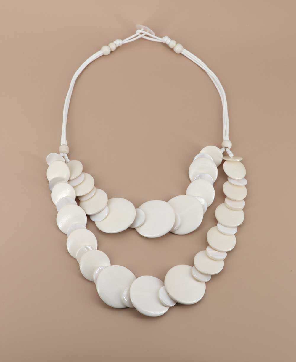 Unique Wood and Shell Disc Necklace - Handmade in the Philippines ...