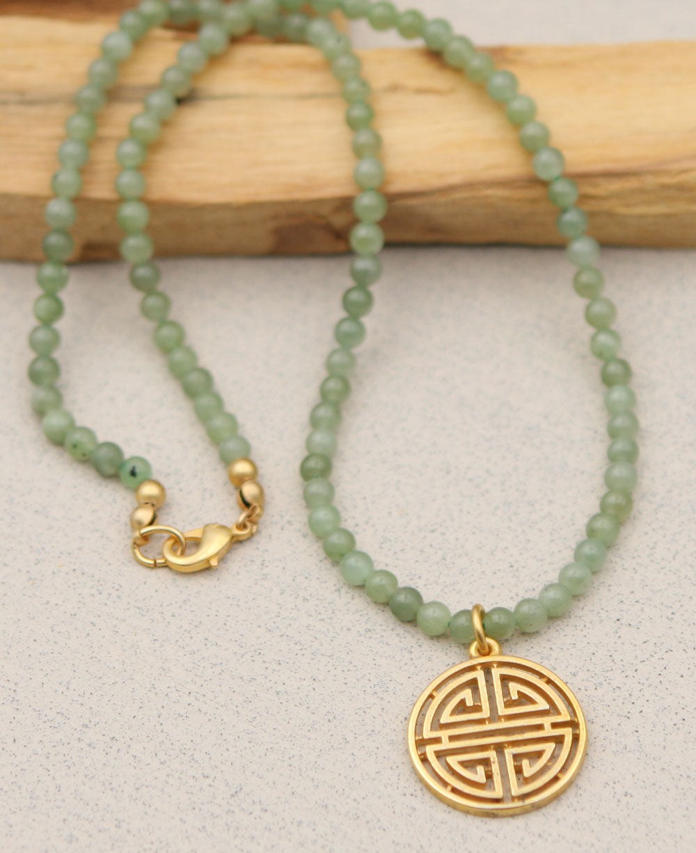 Reproduction Chinese Longevity Necklace with Jade, USA – Cultural Elements